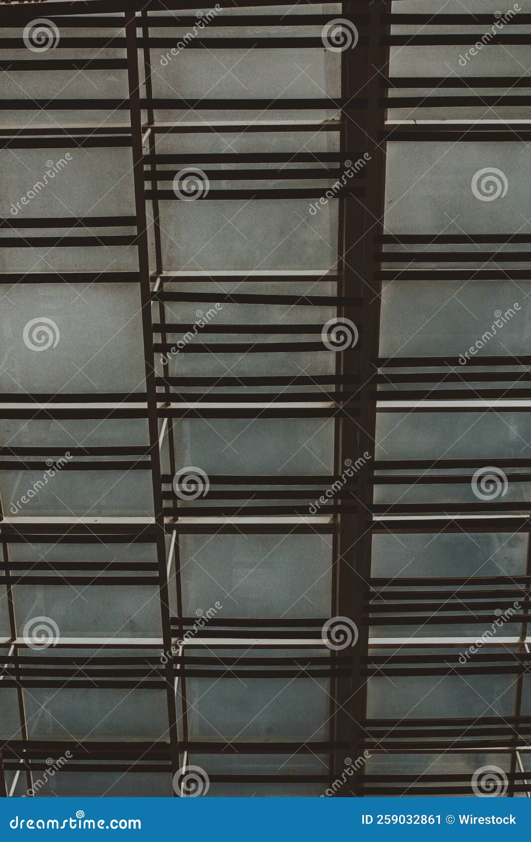 Vertical Bottom View of the Wooden Frame, Ceiling Structure Stock Image ...