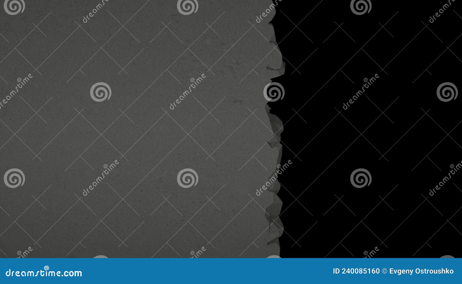 Vertical Break in the Black Wall Stock Illustration - Illustration of ...