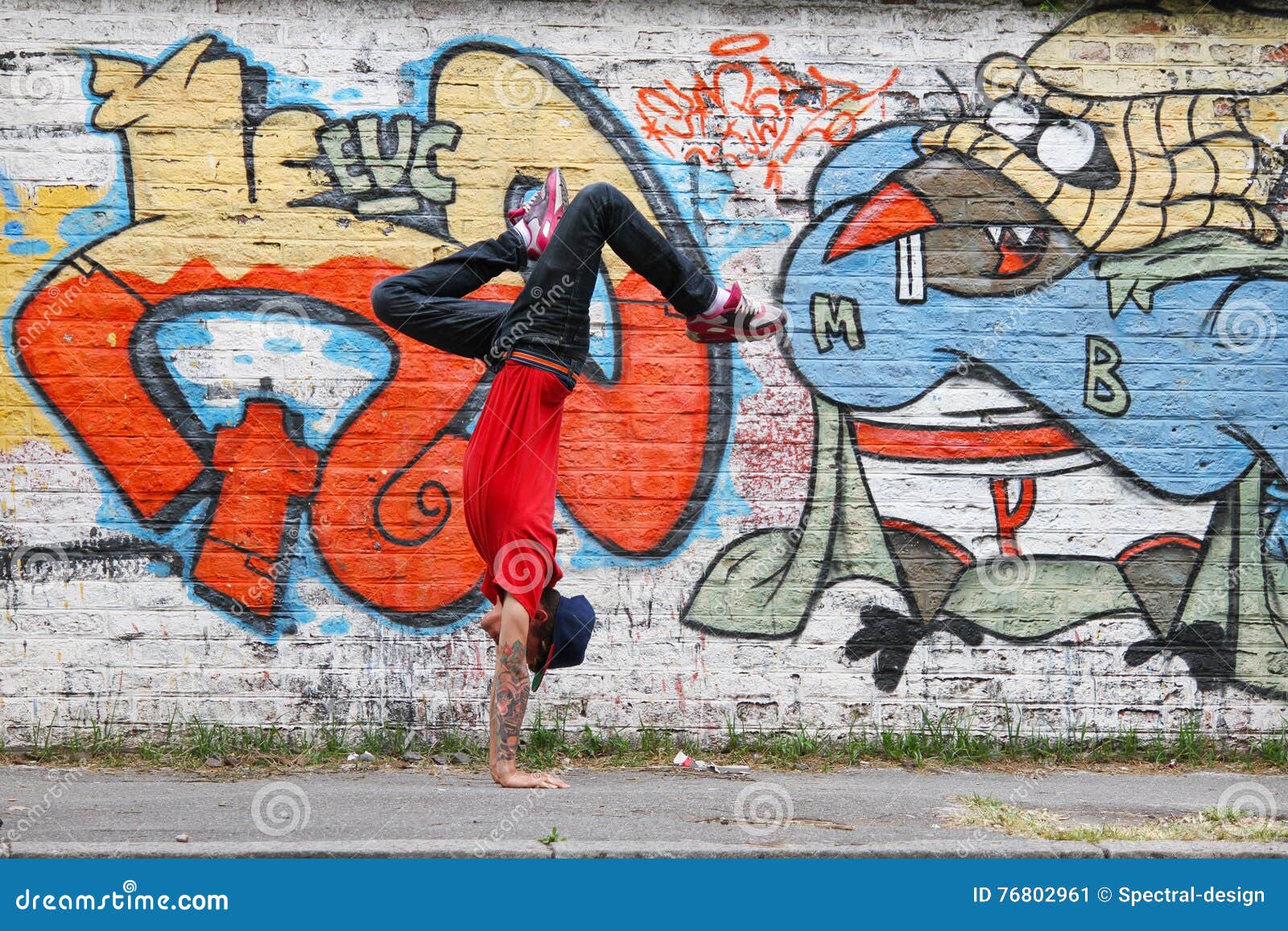 Vertical Breakdance stock image. Image of ghetto, music - 76802961
