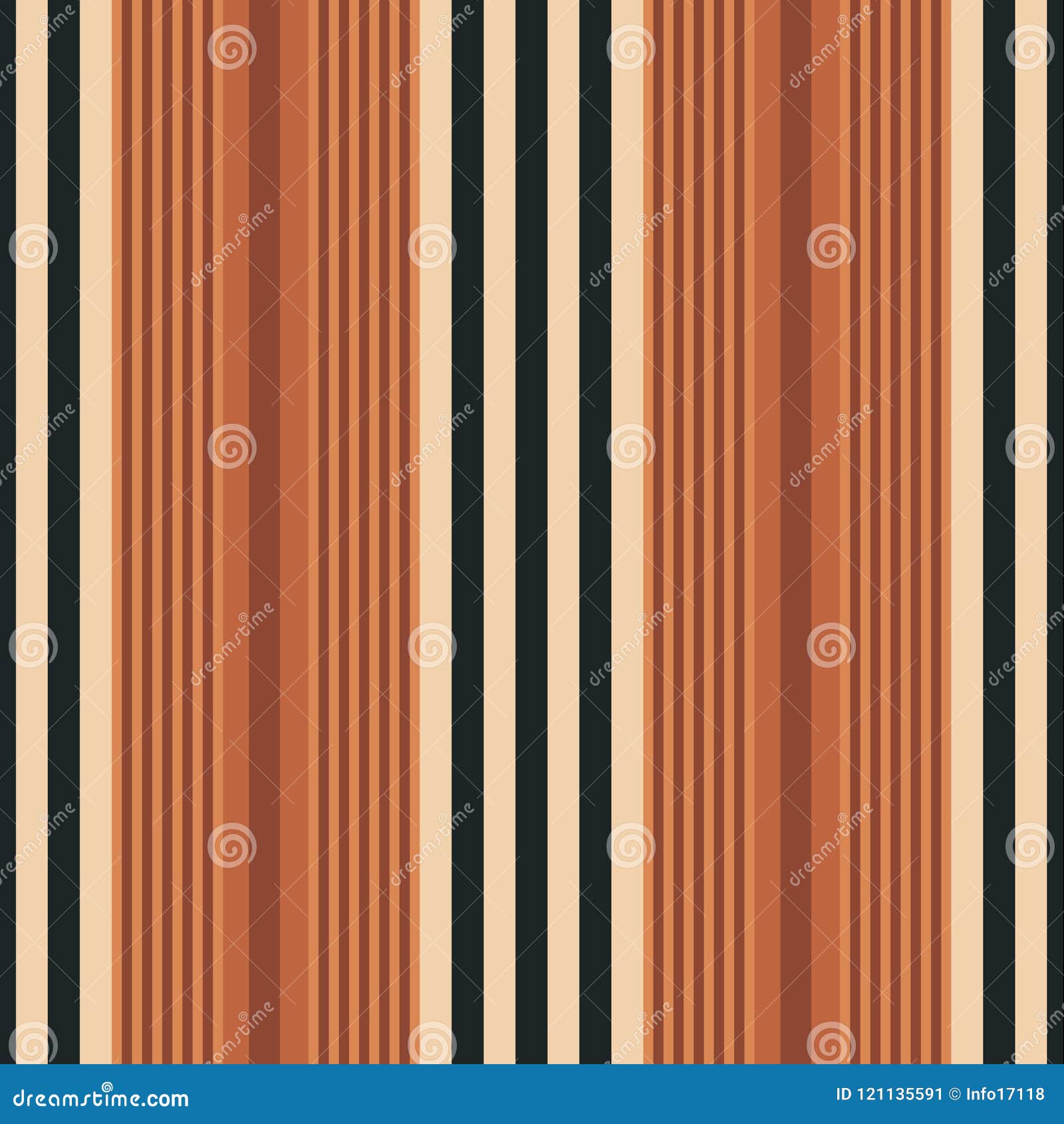 Vertical Brown and Beige Stripes Print Vector Stock Vector ...