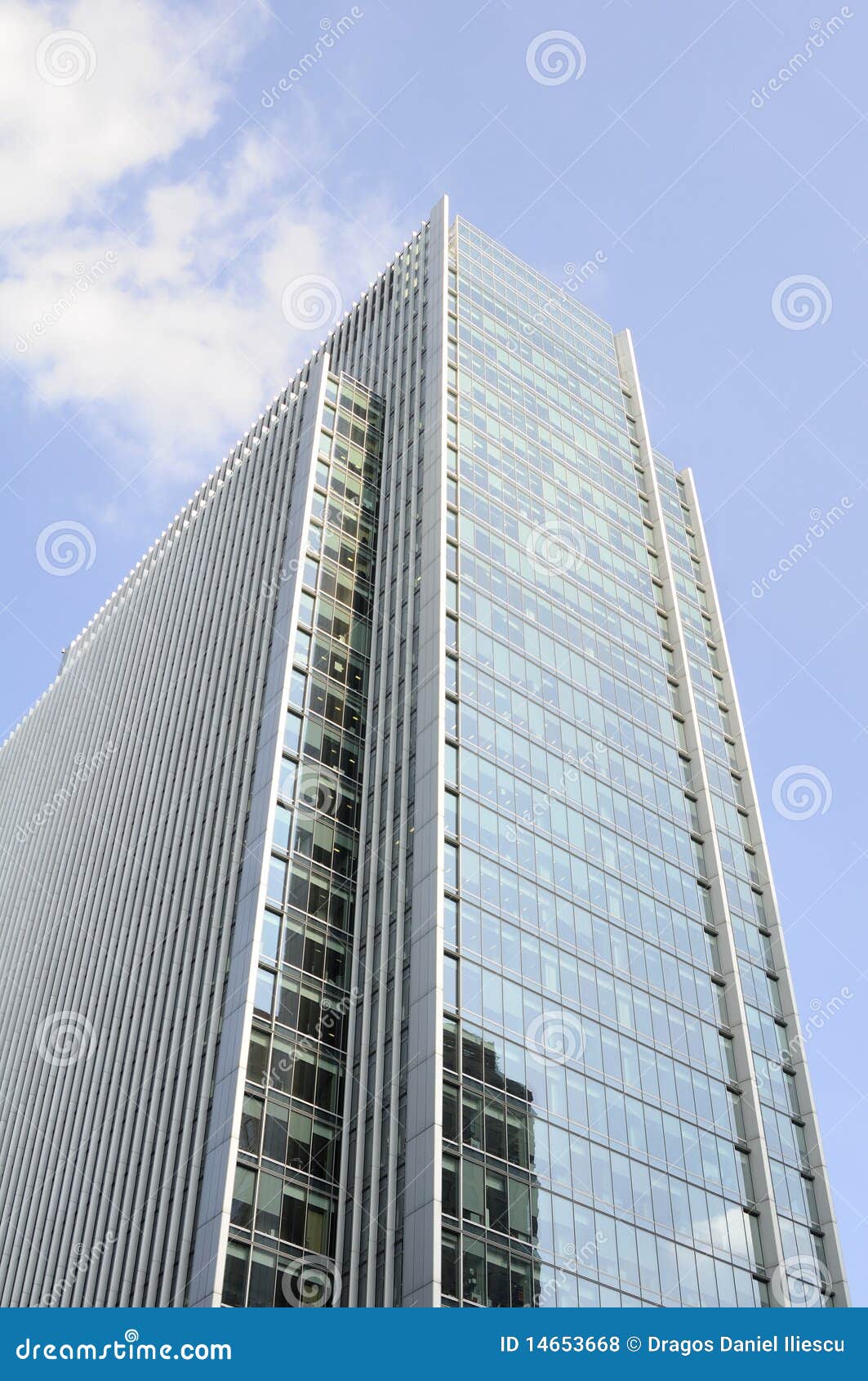 Vertical Buildings with Blue Sky in Background Stock Photo - Image of ...
