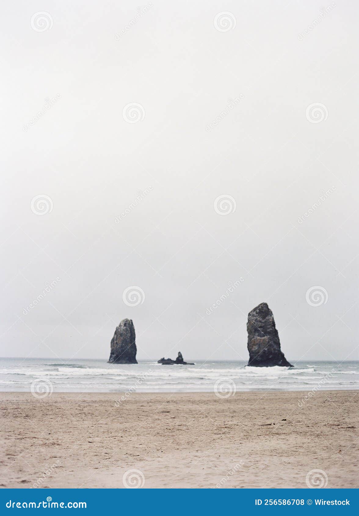 Vertical Calm Seascape with Big Rocks Stock Photo - Image of nature ...