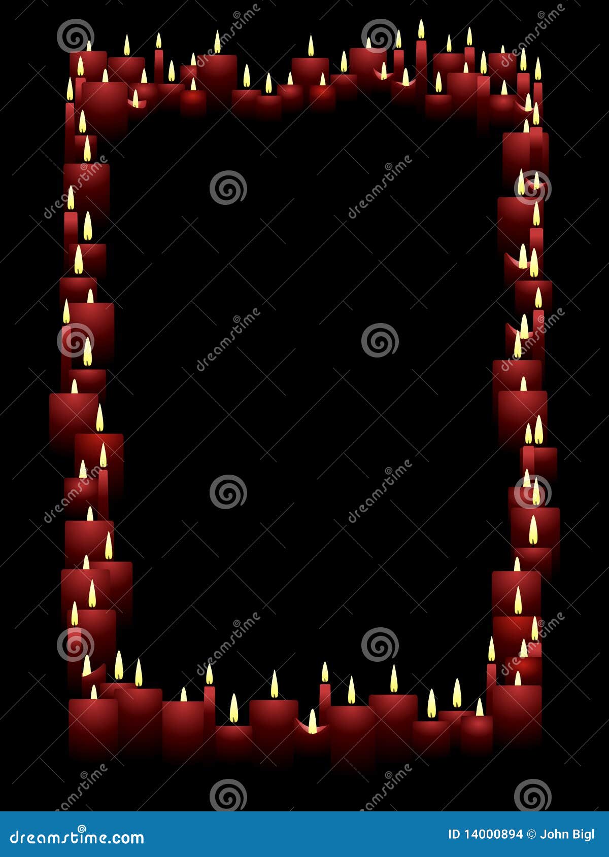 Vertical candle frame stock vector. Illustration of glow - 14000894