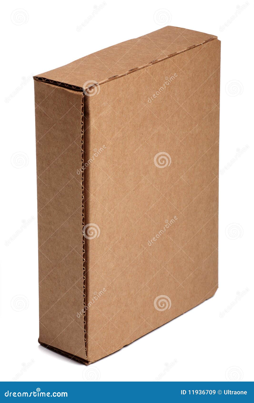 Vertical cardboard box stock image. Image of isolated - 11936709