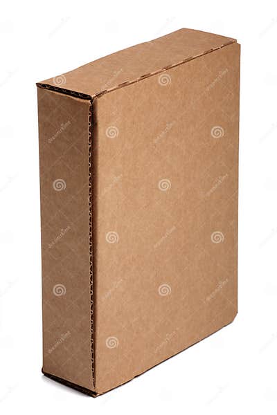 Vertical cardboard box stock image. Image of isolated - 11936709