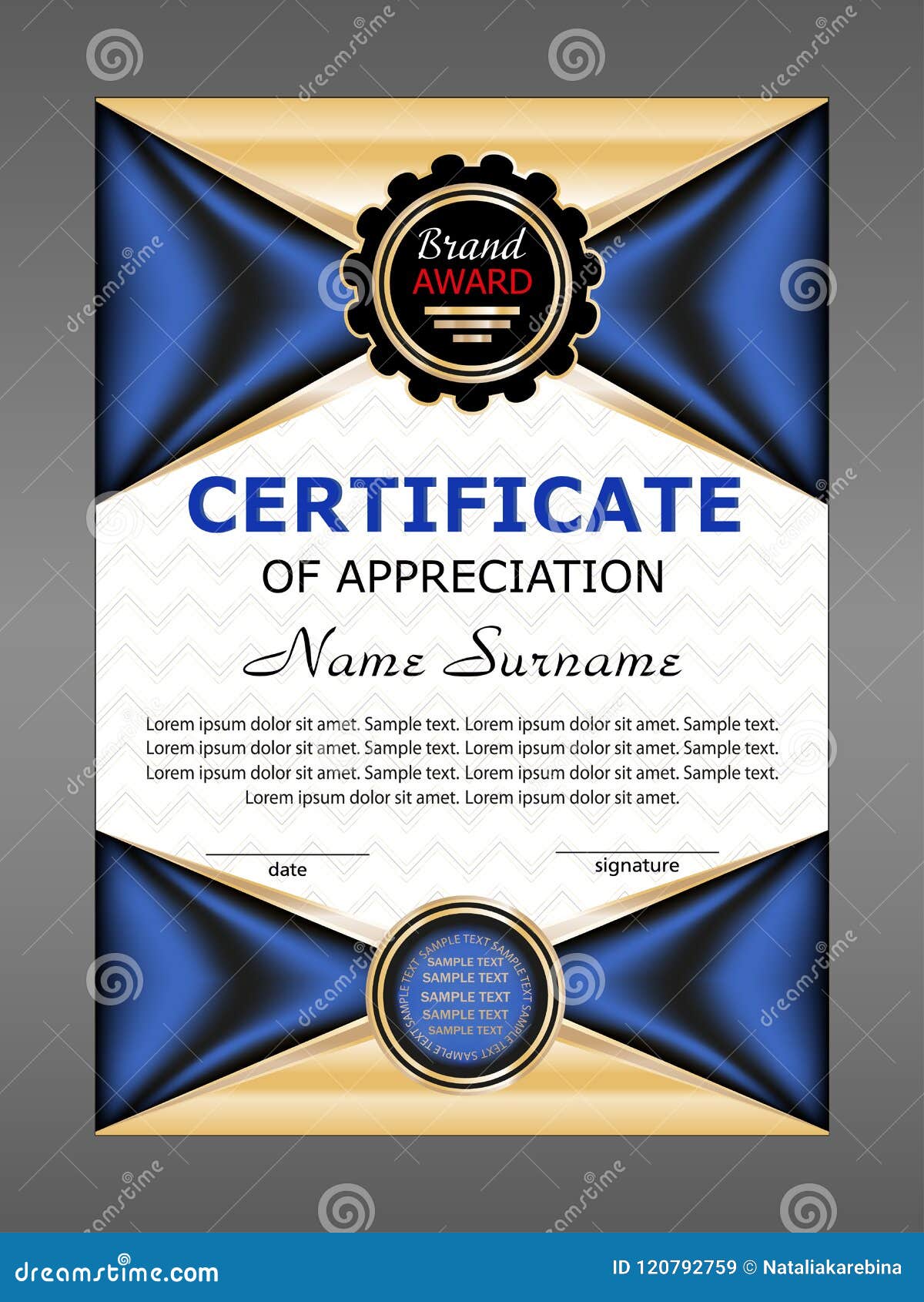 Vertical Certificate Template Diploma. Vertical Certificate Template ...