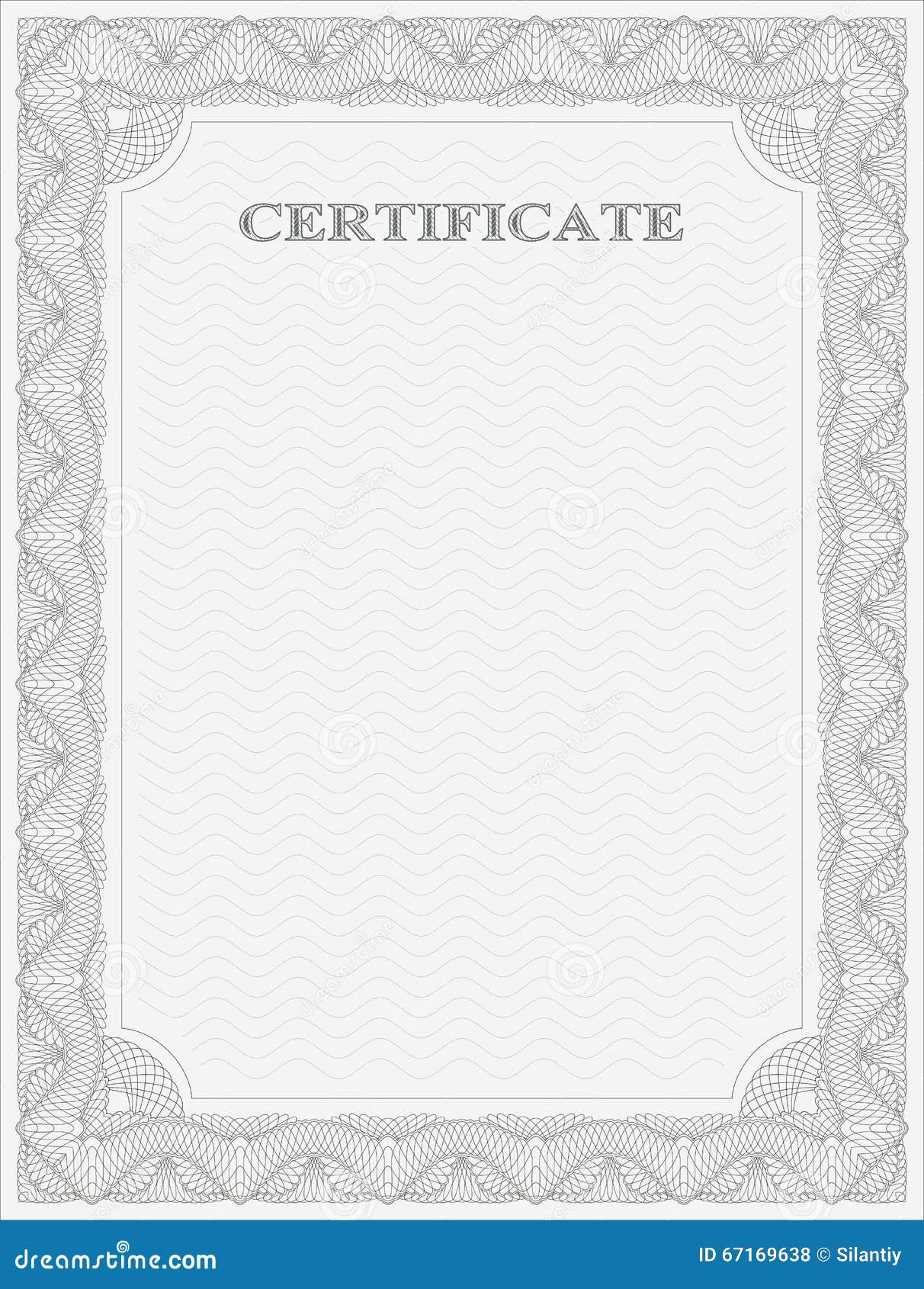 Vertical Certificate Template Cartoon Vector | CartoonDealer.com #144748893 Vertical Certificate Template Cartoon Vector | CartoonDealer.com #144748893