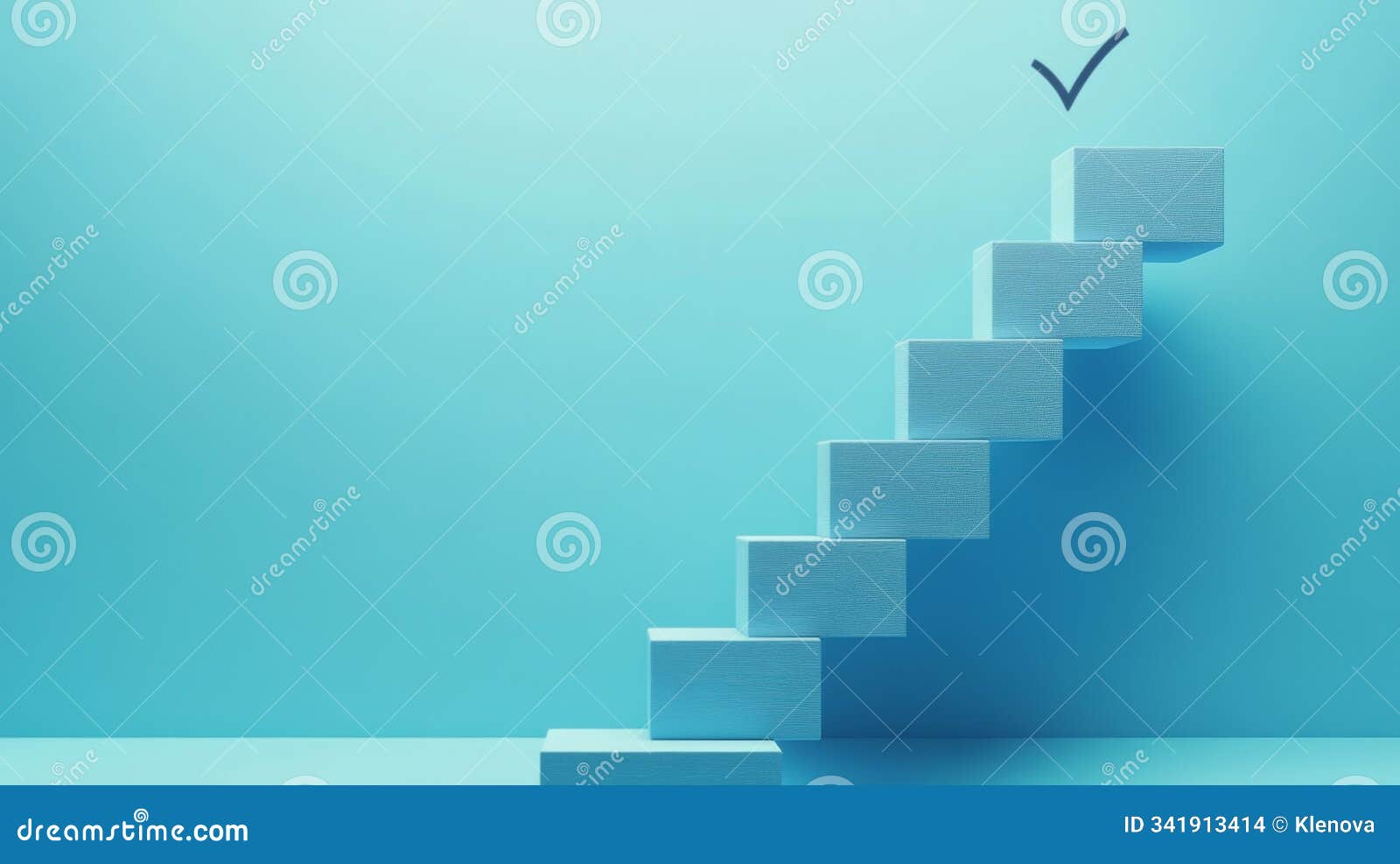 Vertical Checklist with Checkboxes on Blue Background Stock ...