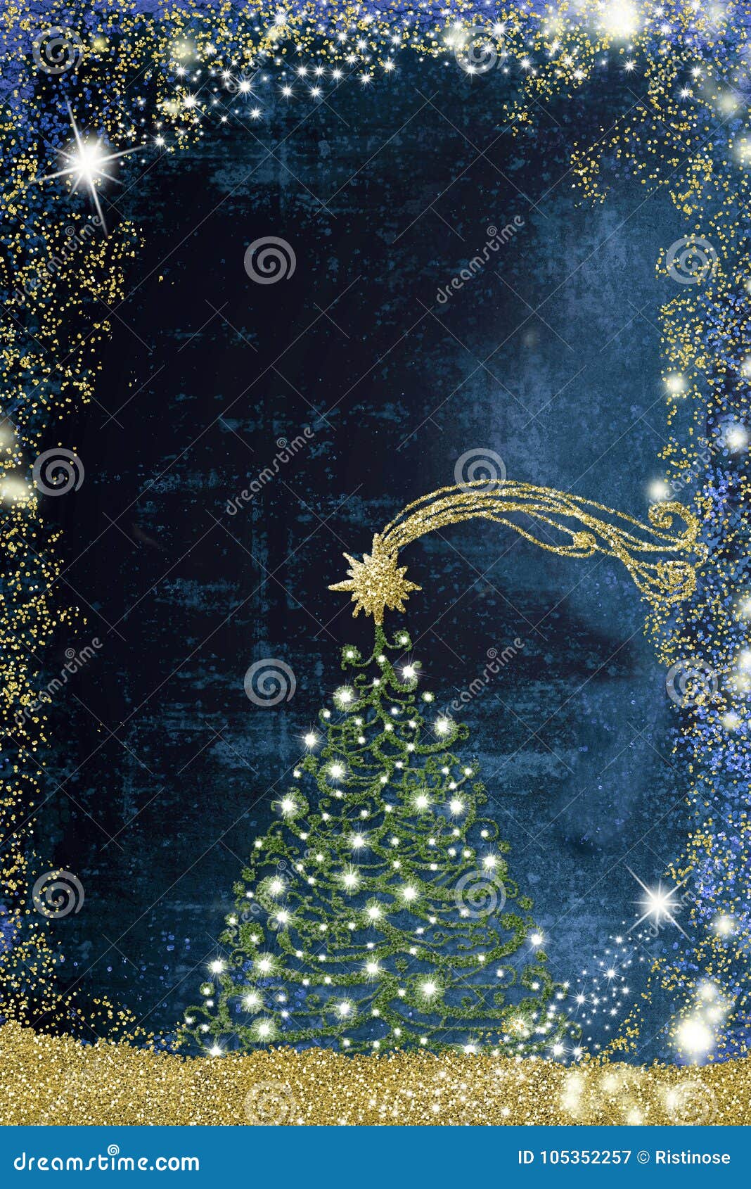 Christmas Background with Tree Stock Image - Image of icon, star: 105352257