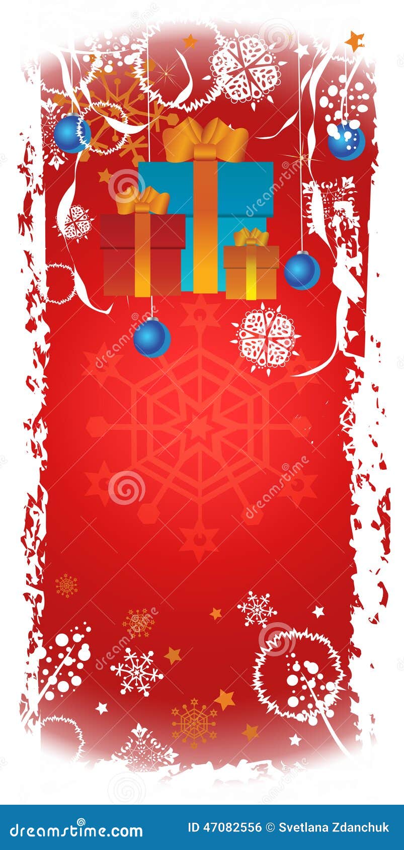 Vertical Christmas banner stock illustration. Illustration of ...
