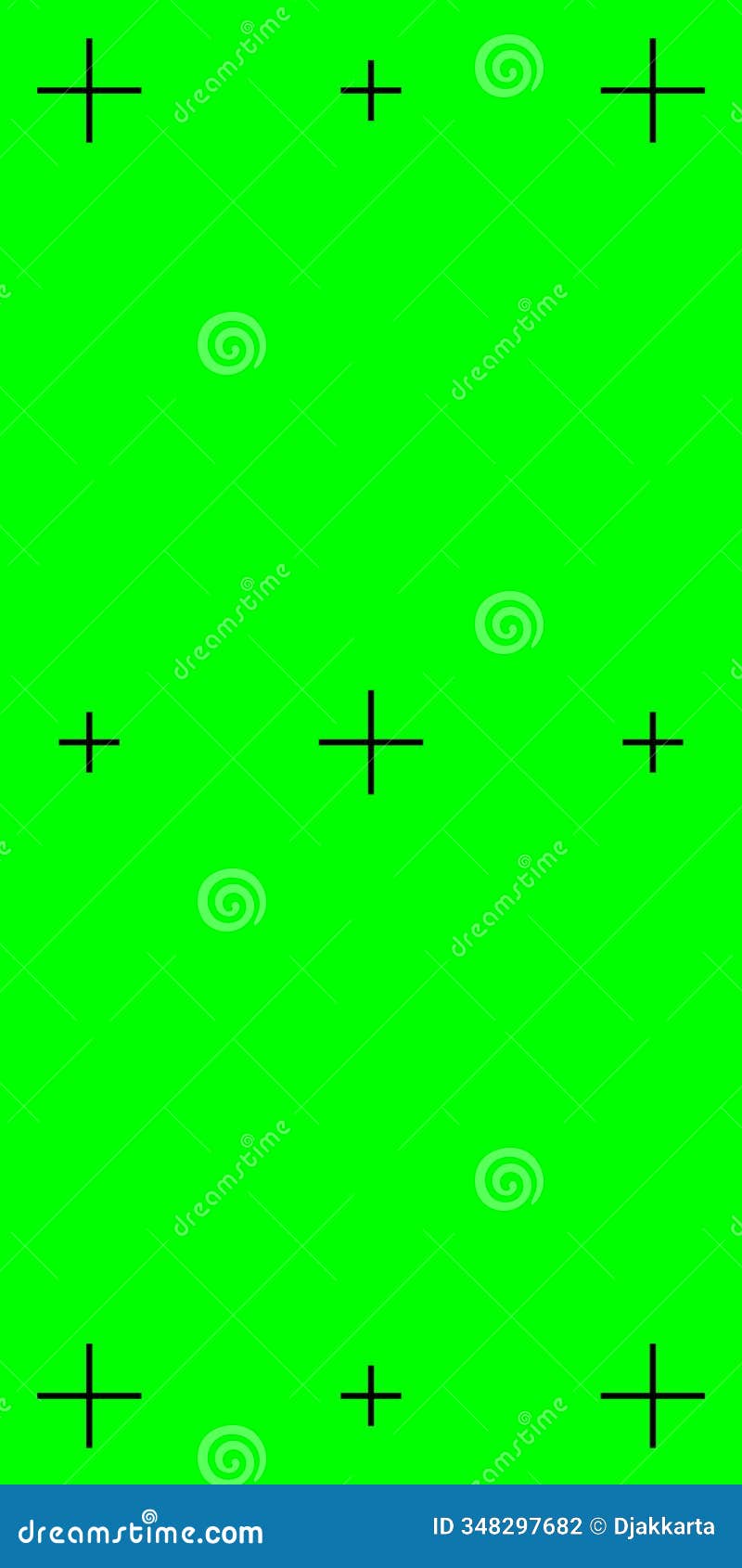 Vertical Greenscreen Template With Motion Tracking Marks. Used For ...