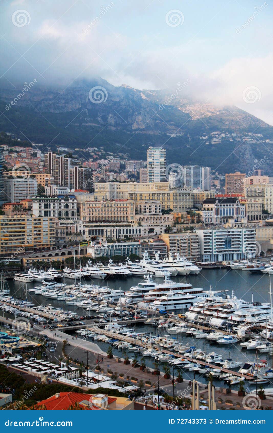 Vertical cityscape Monaco stock image. Image of sailboat - 72743373