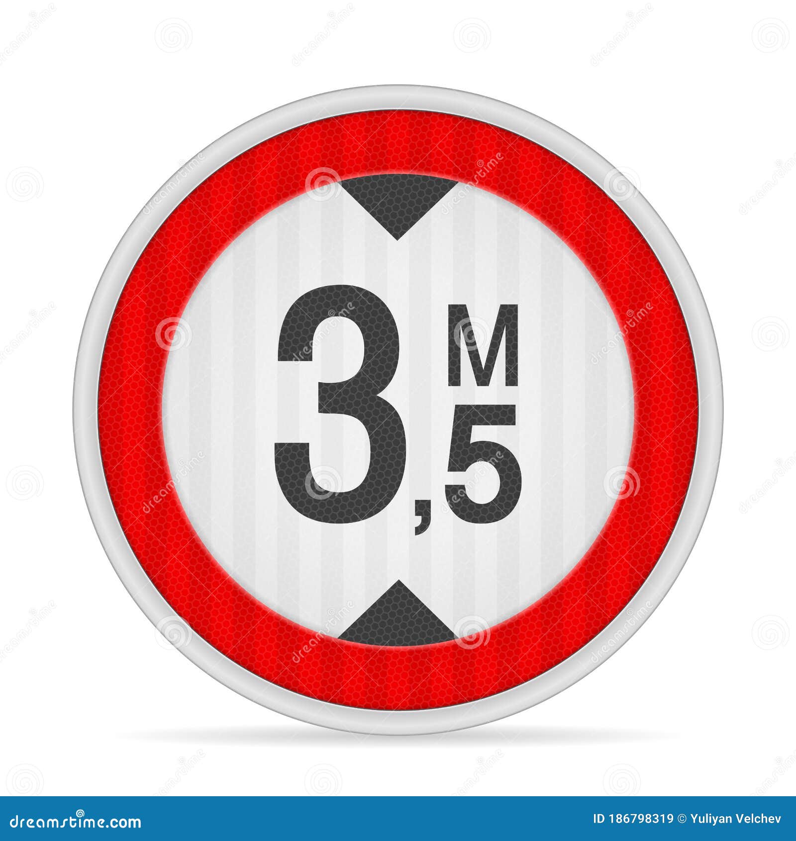 Vertical Clearance Road Sign Stock Vector - Illustration of driving ...