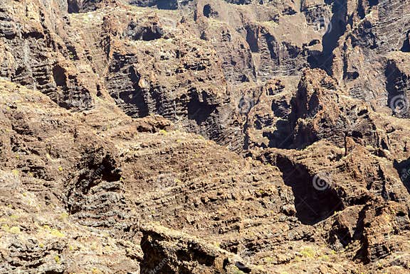 Vertical Cliff Close Up, Background Stock Image - Image of canary ...