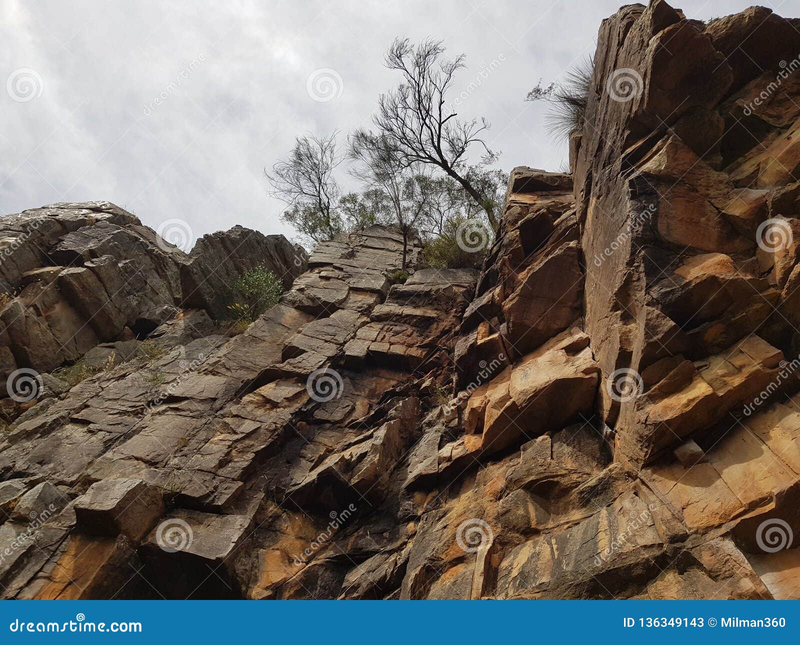 Vertical cliff view stock image. Image of cliff, vertical - 136349143