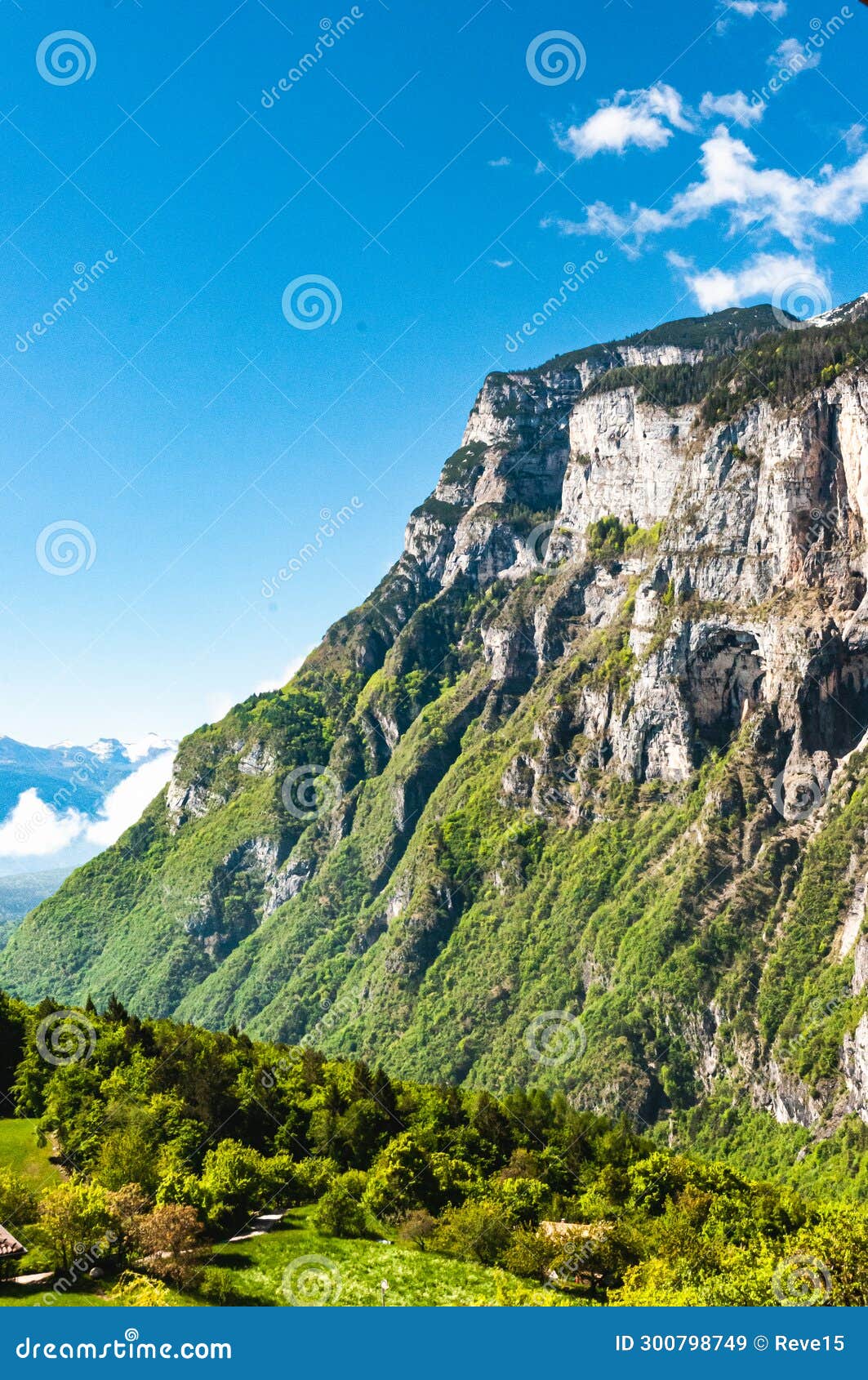 Vertical Cliffs of, Dolomiti Mountain Range Stock Image - Image of ...