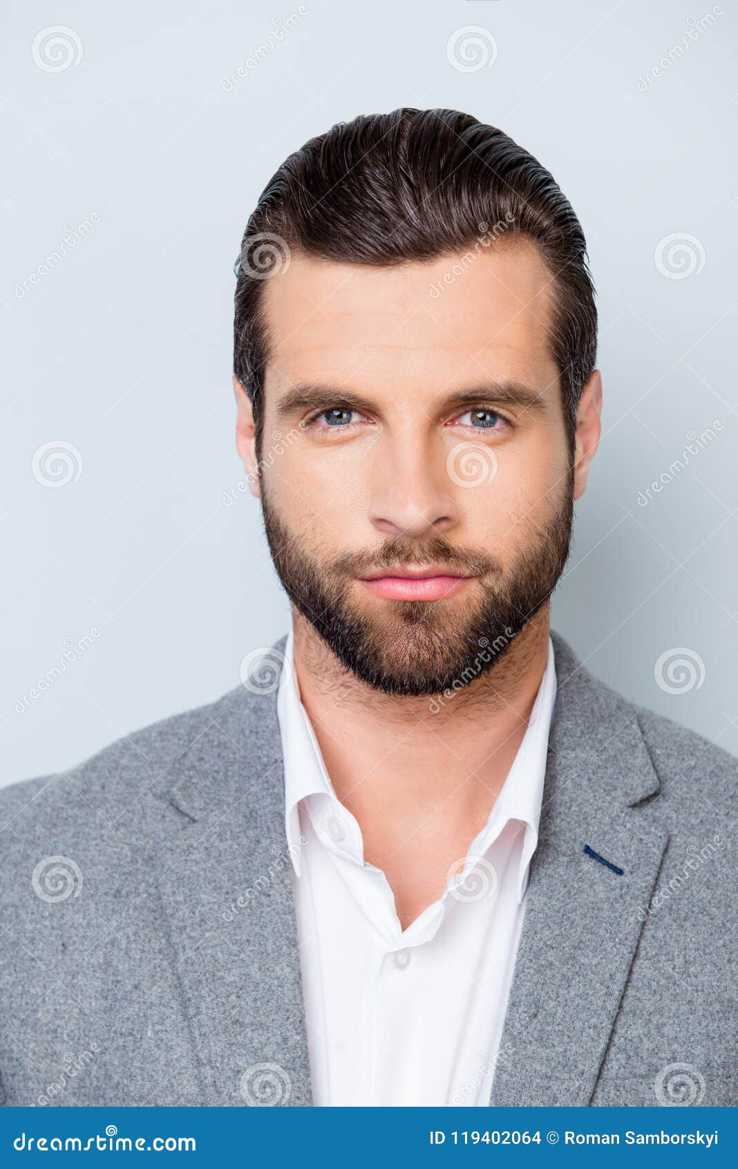 Vertical Close Up Portrait of Serious Young Minded Man in White Stock ... Vertical Close Up Portrait of Serious Young Minded Man in White Stock ...