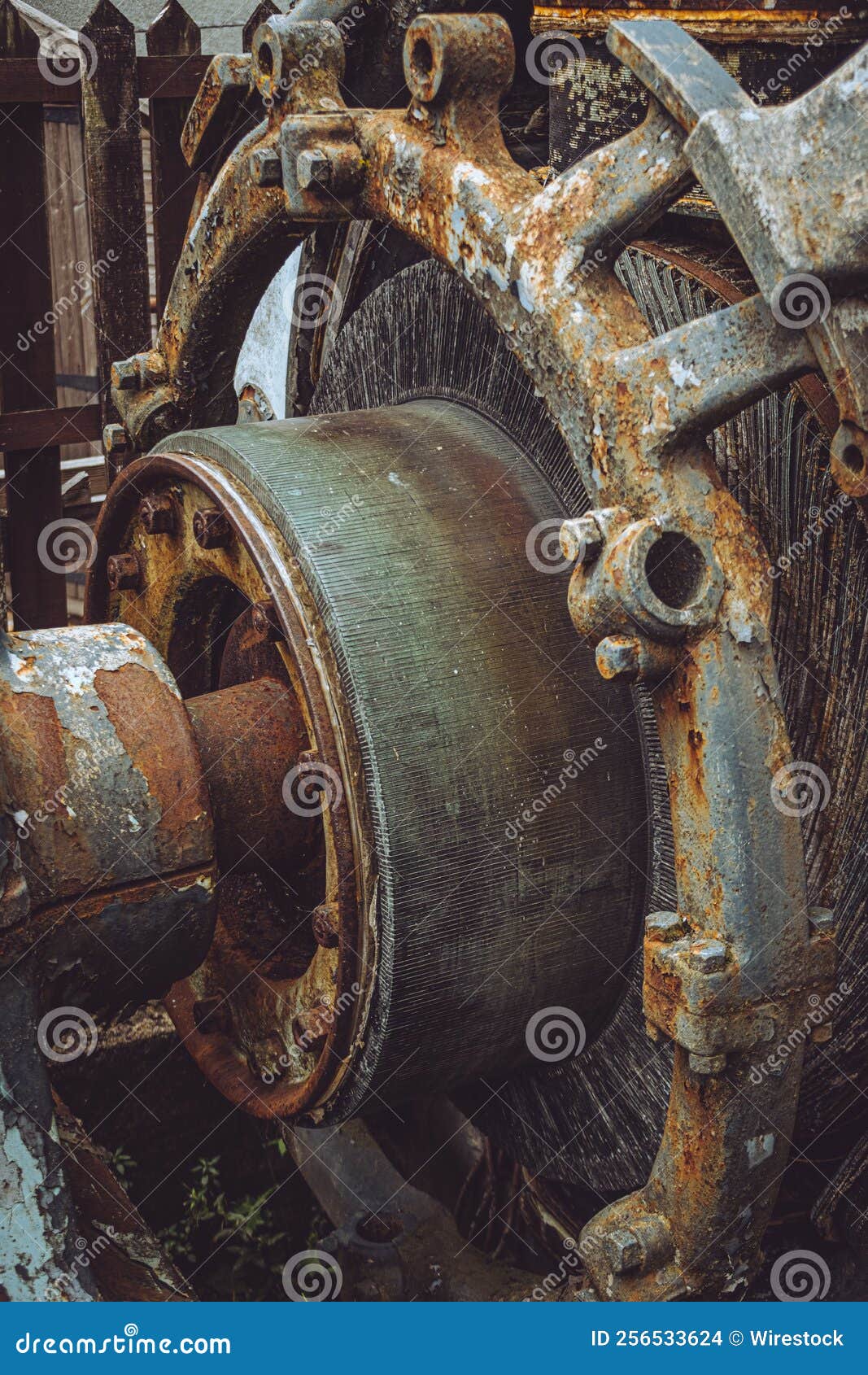 Vertical Closeup of a Rusty Iron Slurry Pump Stock Photo - Image of ...
