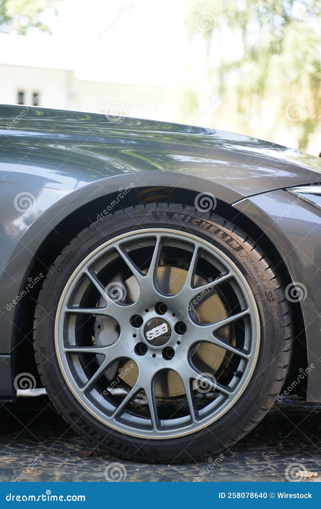 Vertical Closeup Shot of BBS Wheels on a BMW M3 Car Editorial Image ...