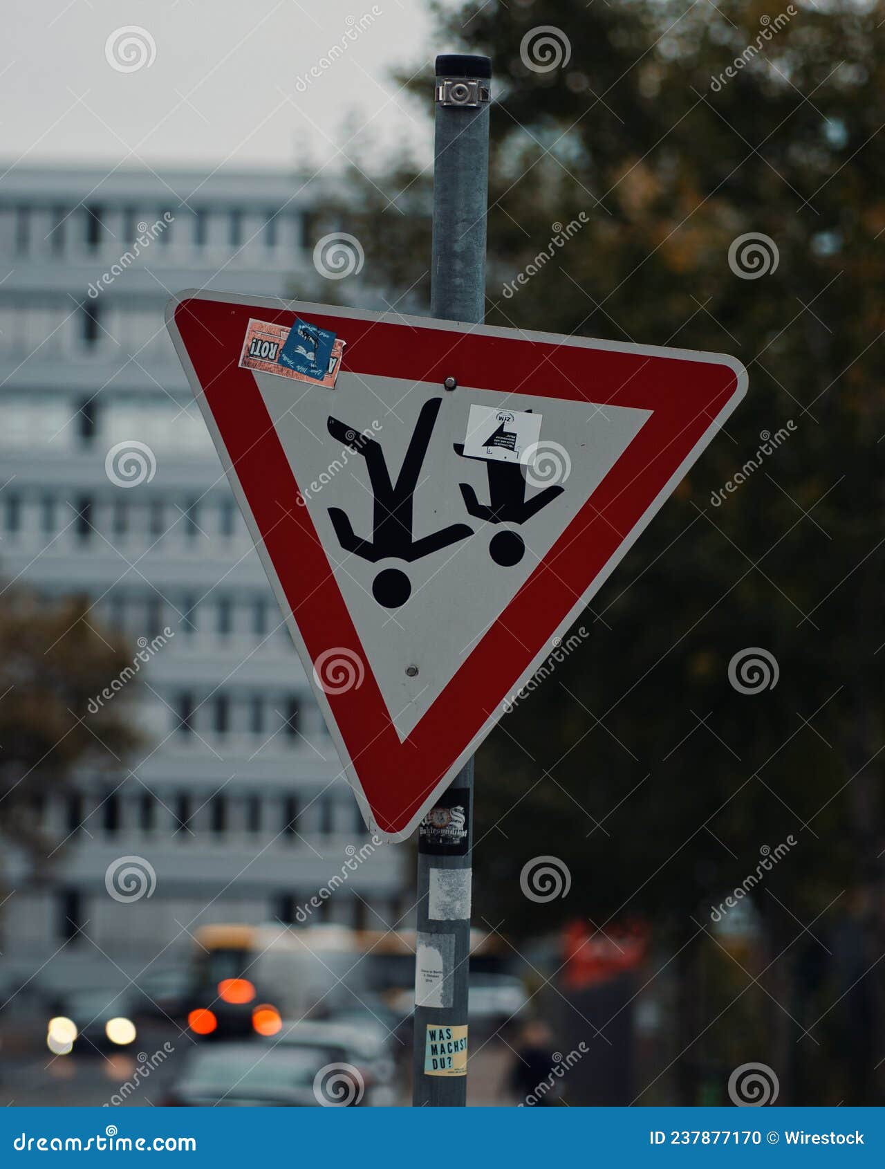Vertical Closeup of the Street Sign Upside Down. Editorial Image ...