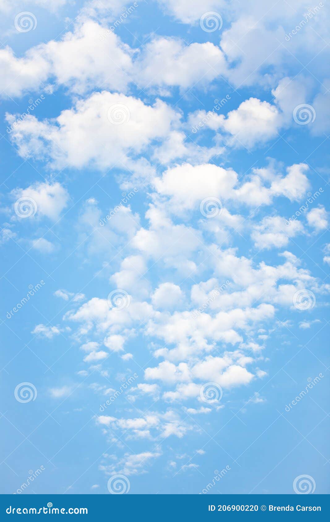 Vertical Cloudscape stock photo. Image of skyscape, nature - 206900220