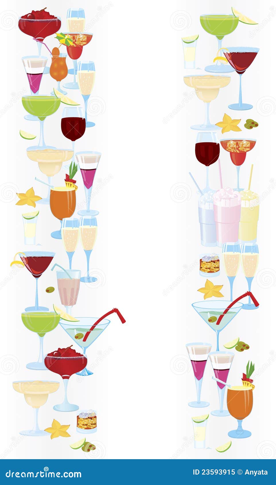 Martini Drink Border