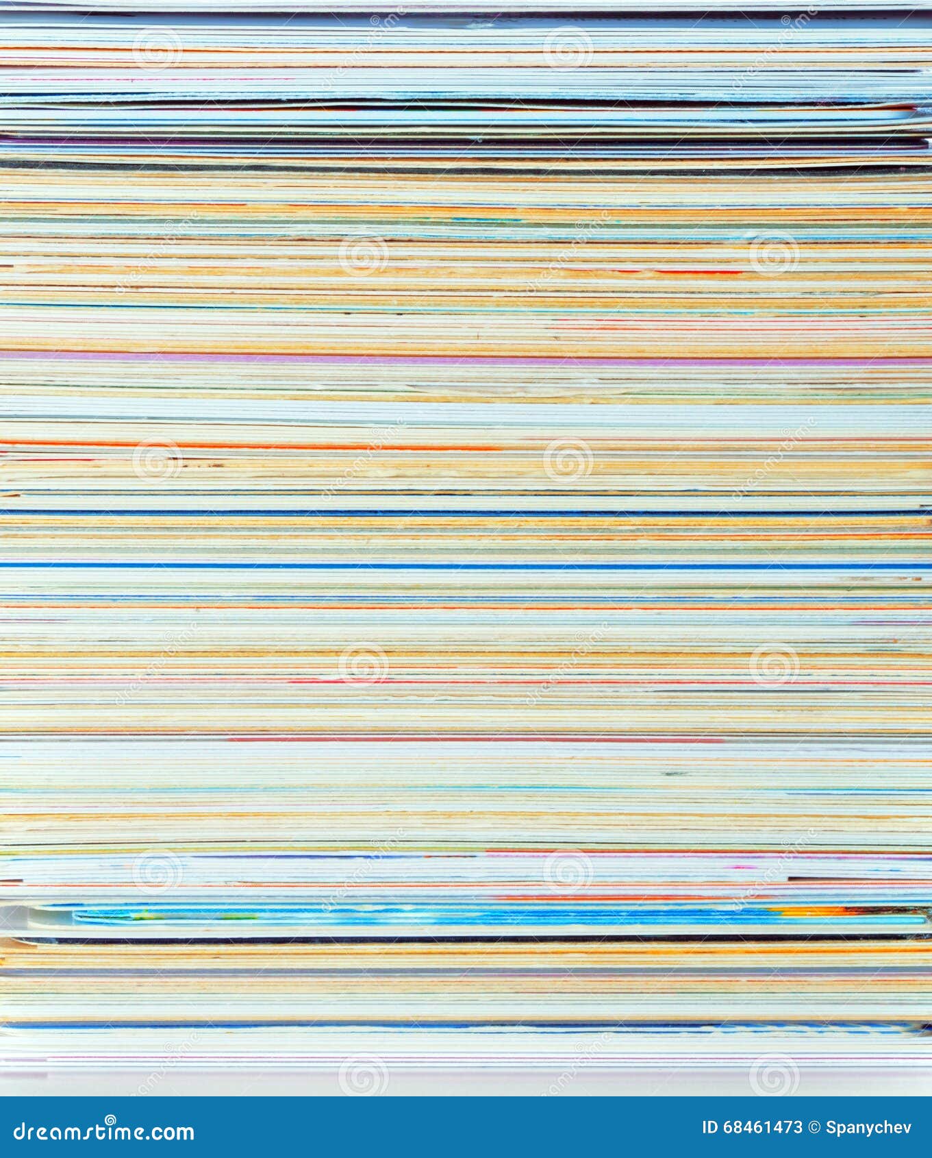 Vertical color paper stack stock illustration. Illustration of visit ...