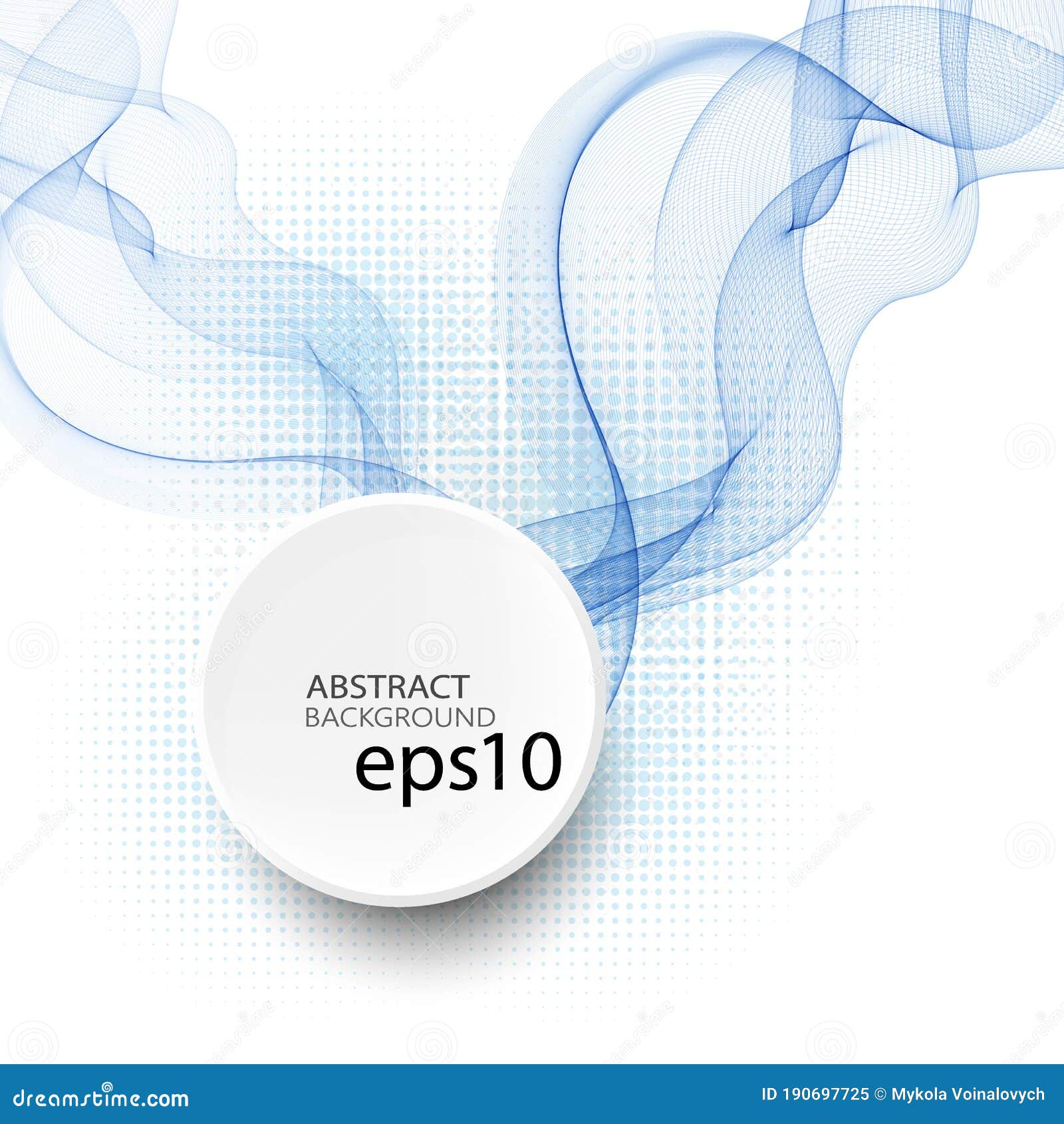 Vertical Blue Wave Design, Abstract Background Vector Stock Vector ...