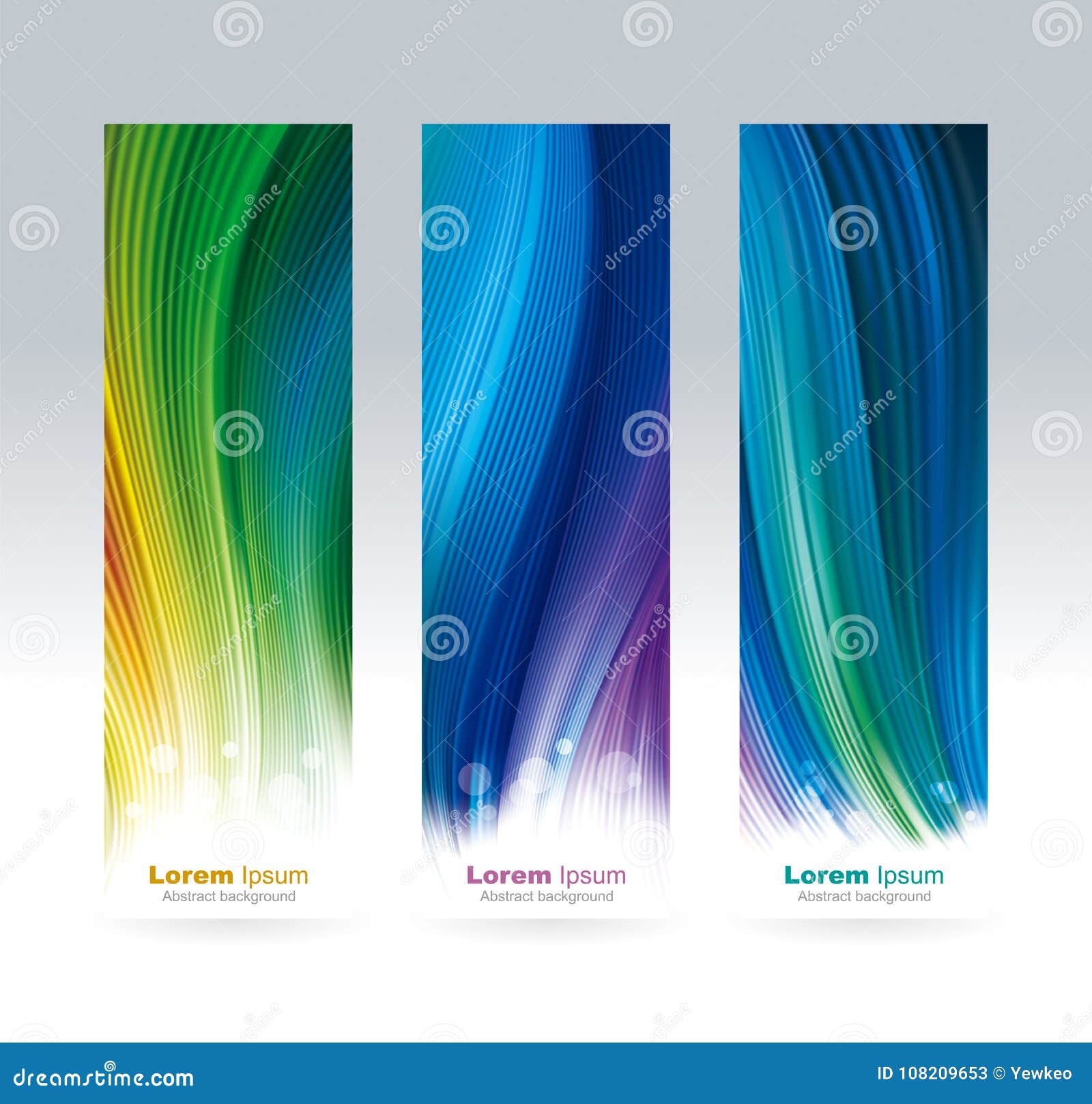 Vertical Colored Banners stock vector. Illustration of artistic - 108209653