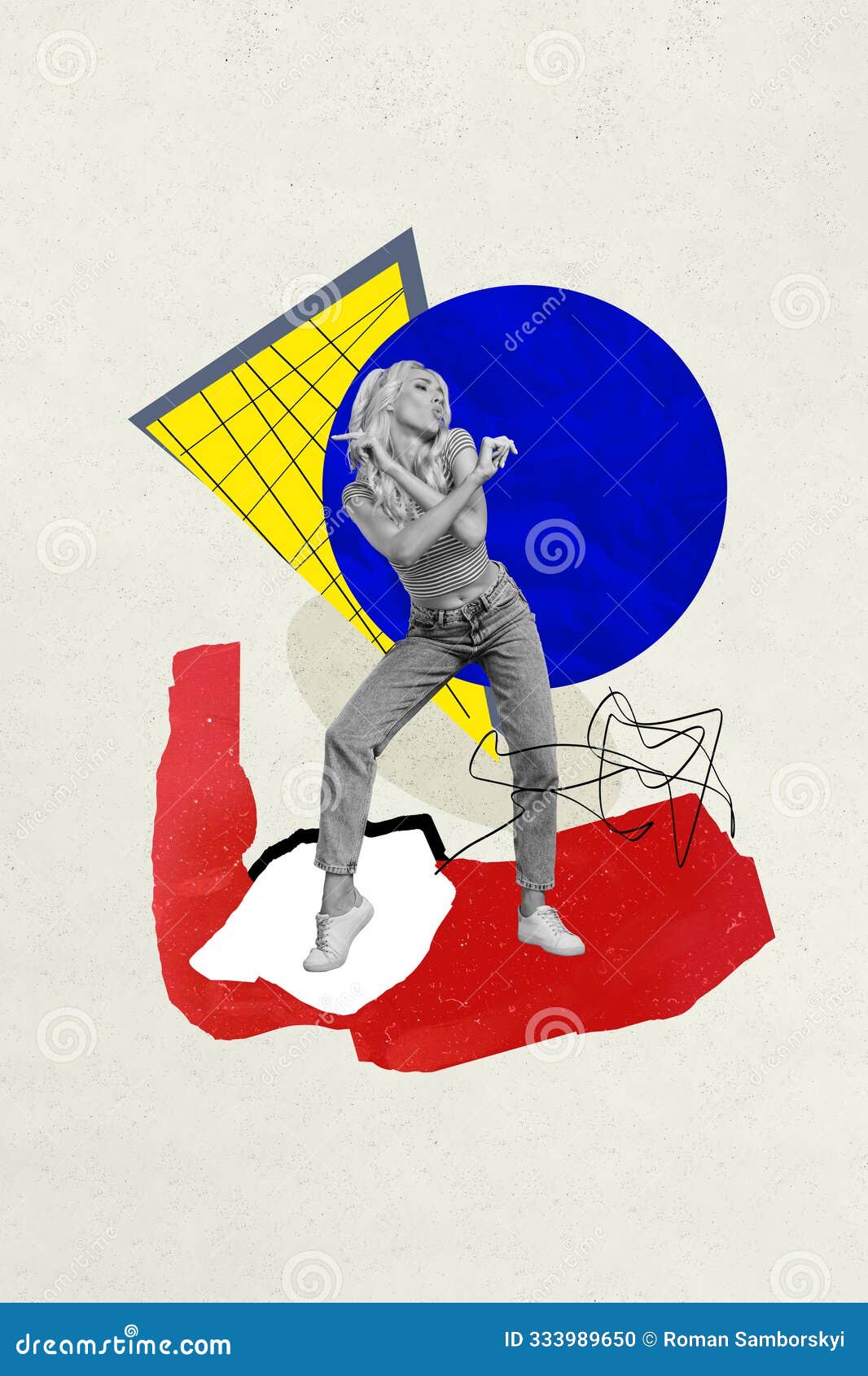 Composite Collage Picture Of Excited Guy Wear Red Mantle Riding Dinosaur On Creative Background ...