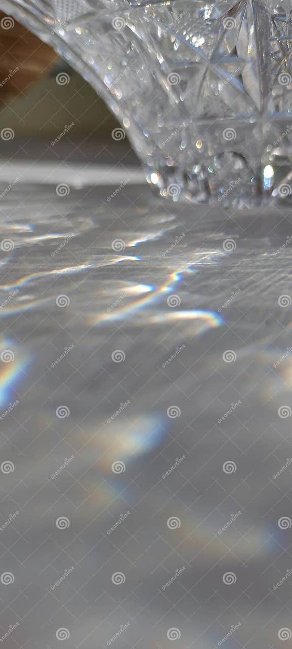 Vertical Composition of Sunlit Crystal Glass with Dynamic Light ...