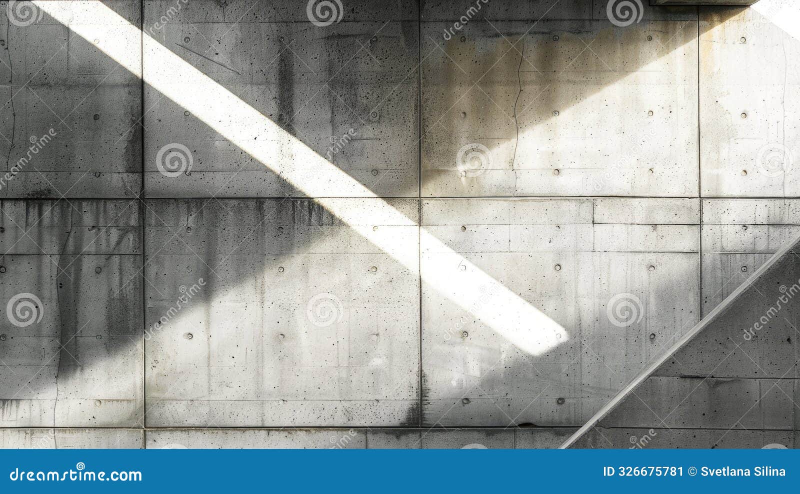 Vertical Concrete Structures with Dramatic Sun-cast Shadows, Rugged ...