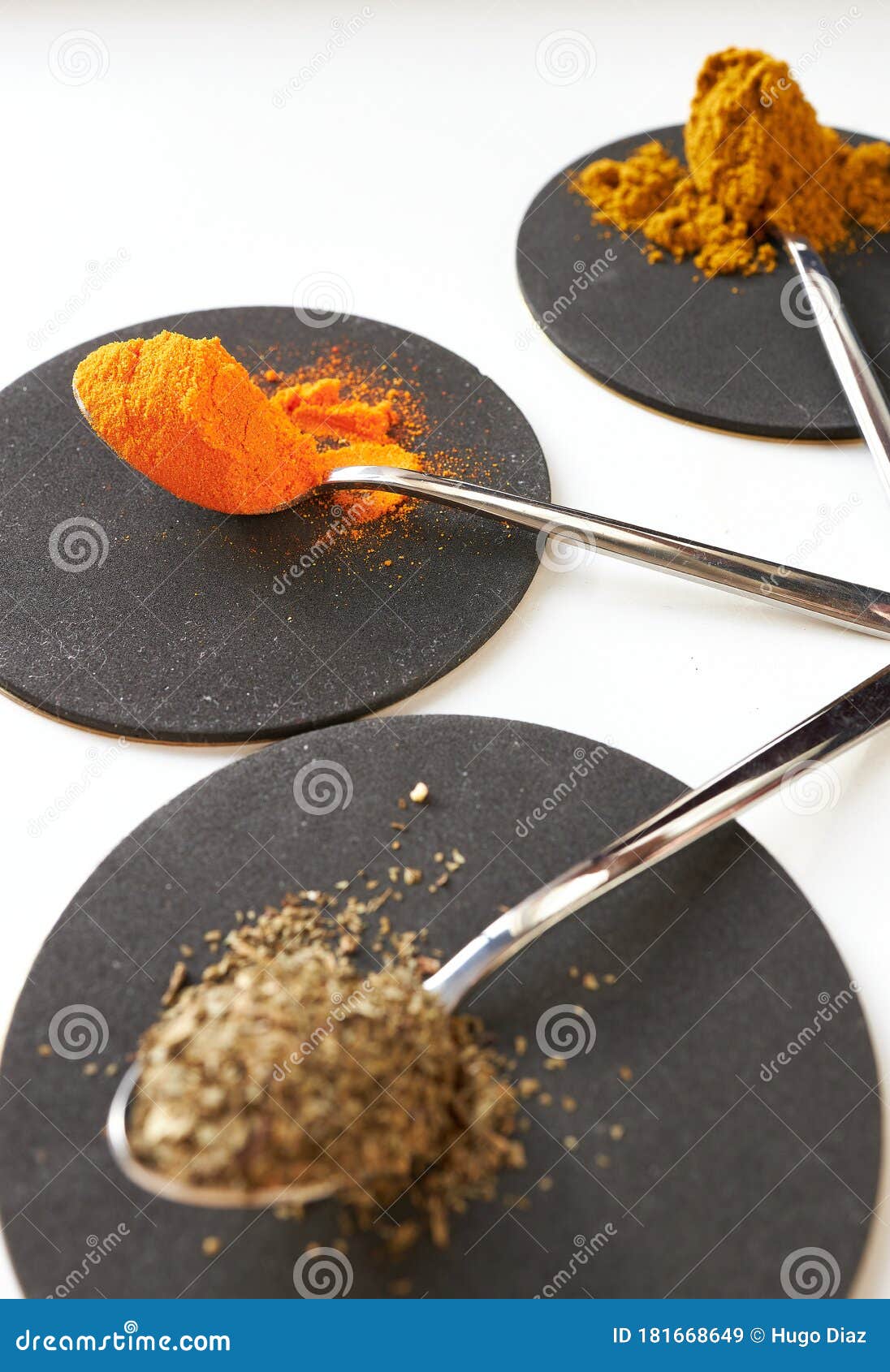 Vertical Cooking Spices in Spoons. Stock Image - Image of cooking ...
