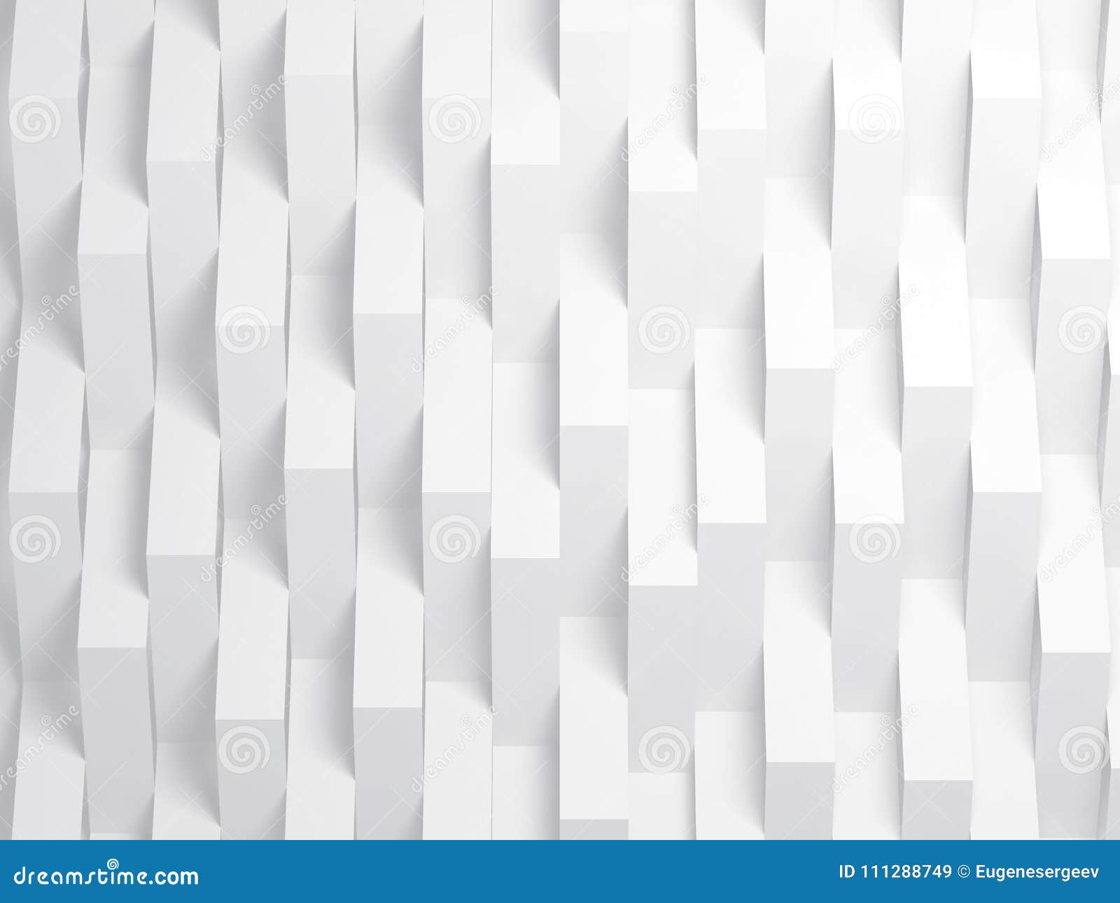 Vertical Corners of Stripes Over Wall. 3d Stock Illustration ...