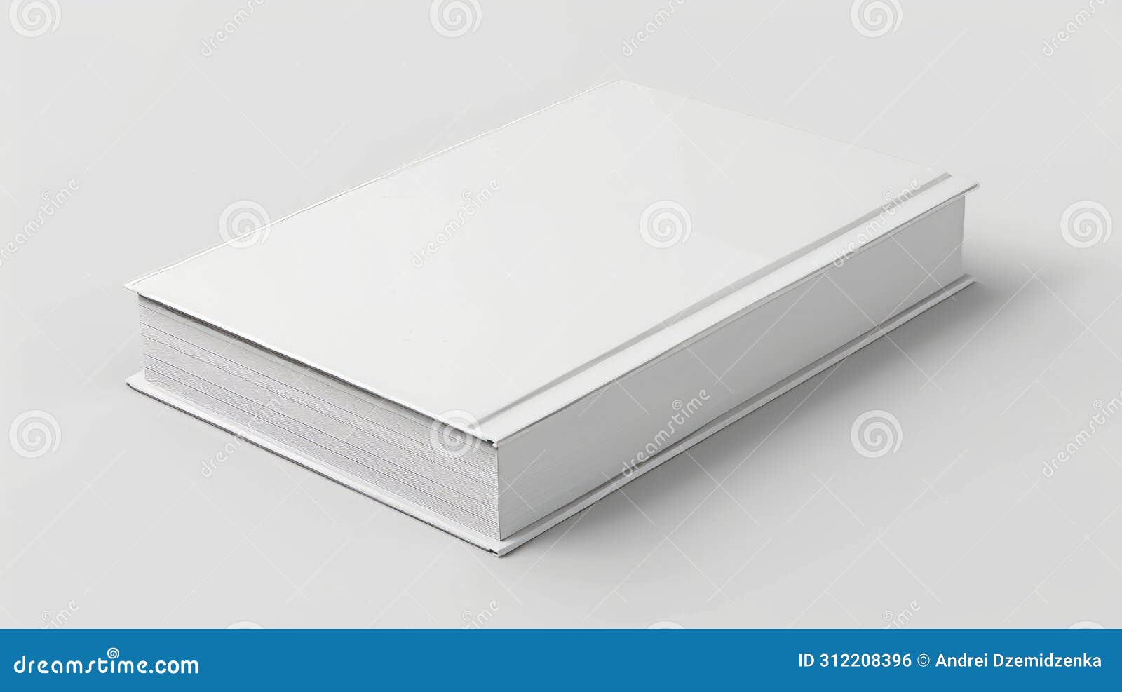 Vertical Cover Template with Front Pages Standing on White Surface ...