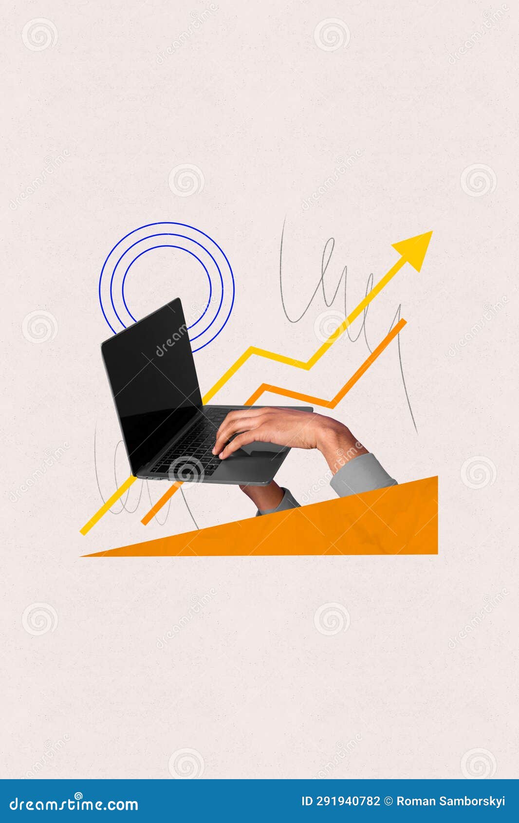 Vertical Creative Composite Photo Abstract Collage of Hand Write Email ...