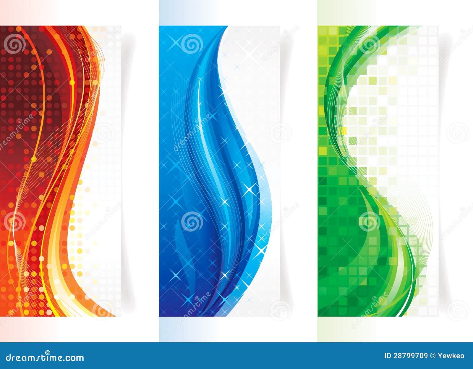 Vertical Curve Banners stock vector. Illustration of eps10 - 28799709