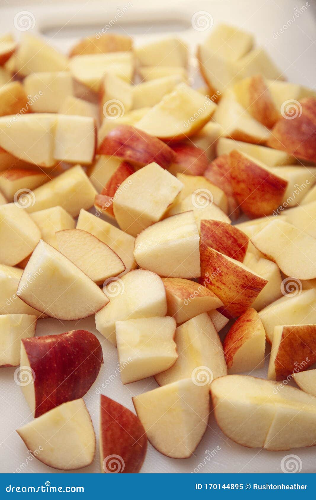 Vertical cut up apples stock image. Image of cook, flavour - 170144895