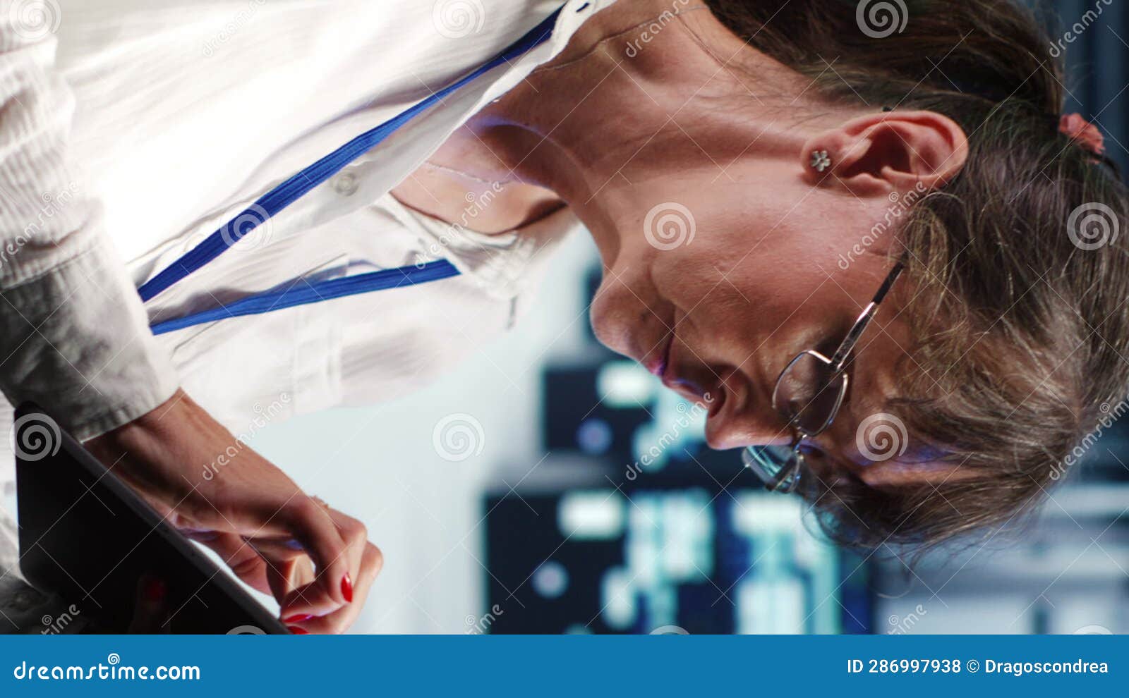 Vertical Data Center with AI Server Rigs Stock Footage - Video of ...