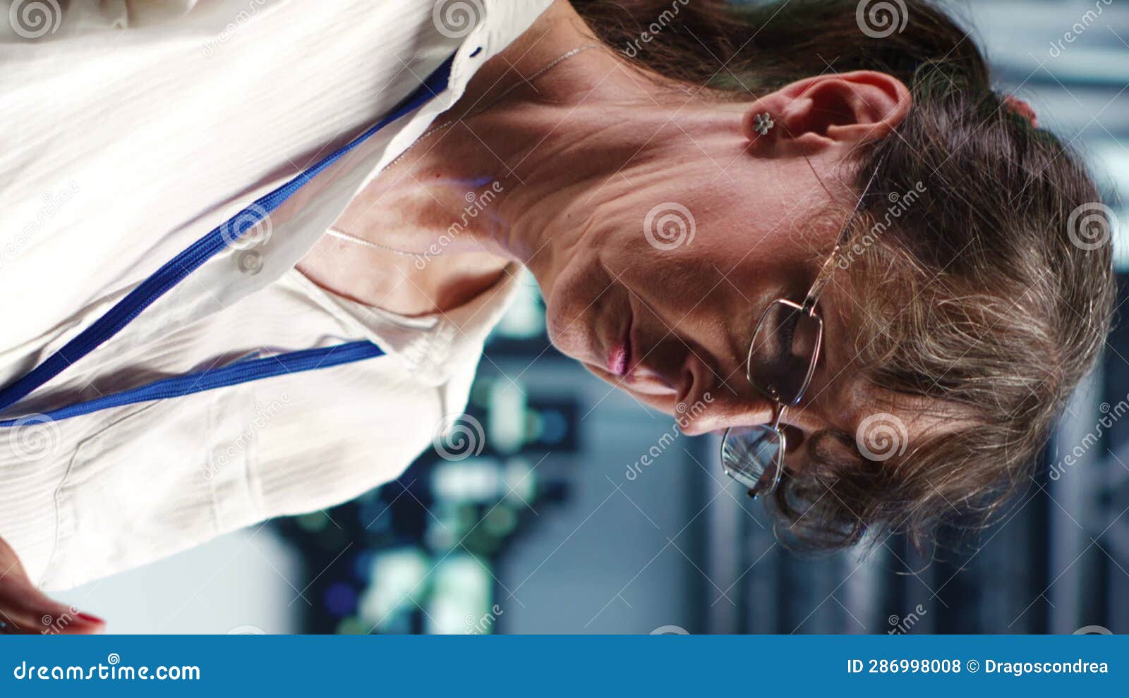 Vertical Data Center with AI Server Rows Stock Footage - Video of ...