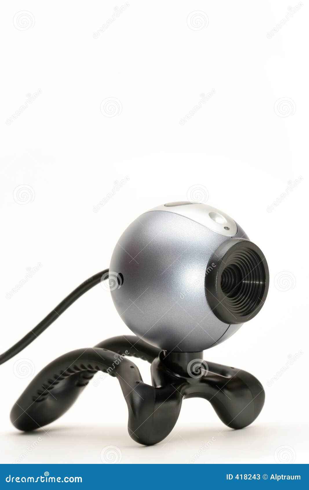 Vertical del webcam imagen de archivo. Imagen de periférico - 418243