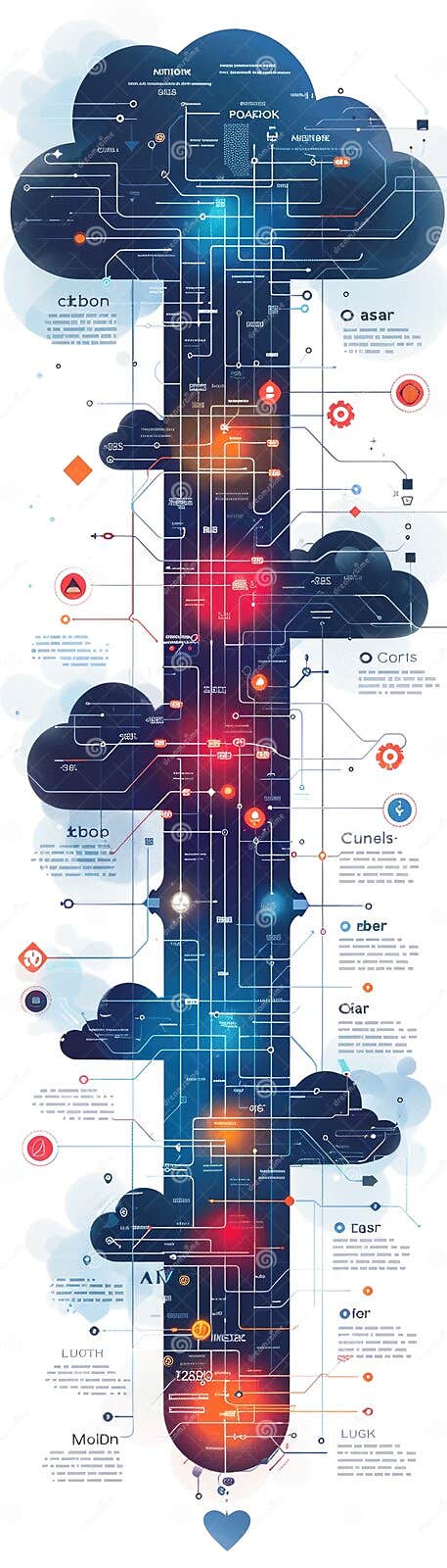 Vertical Diagram of Cloudbased Automated Migration Strategy Efficient ...