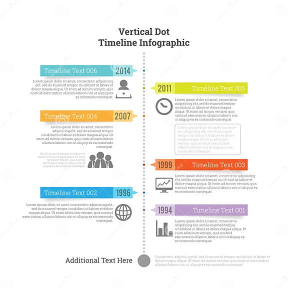 Vertical Dot Timeline Infographic Stock Vector - Illustration of sign ...