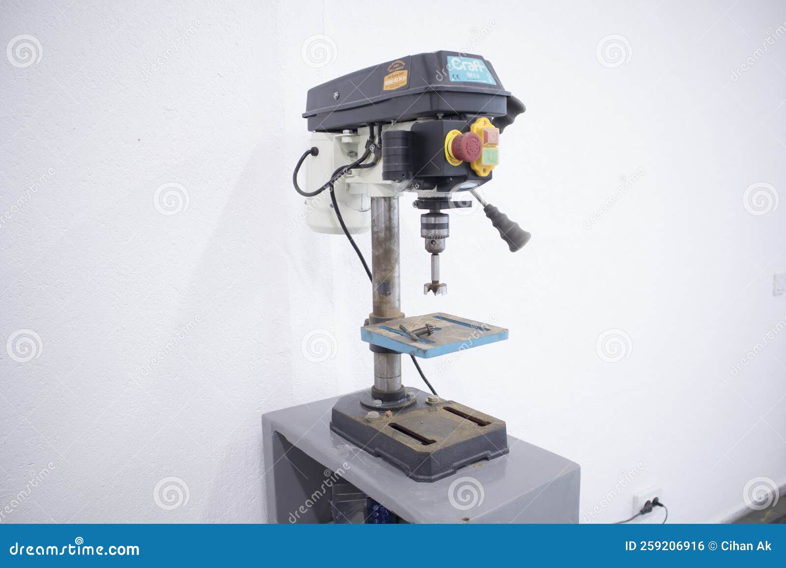 The Vertical CNC Gun-drill Machine Drilling The Mold Part . Stock Image ...