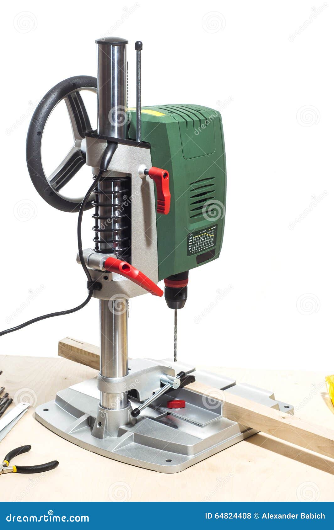 Vertical drilling machine stock photo. Image of machinery - 64824408