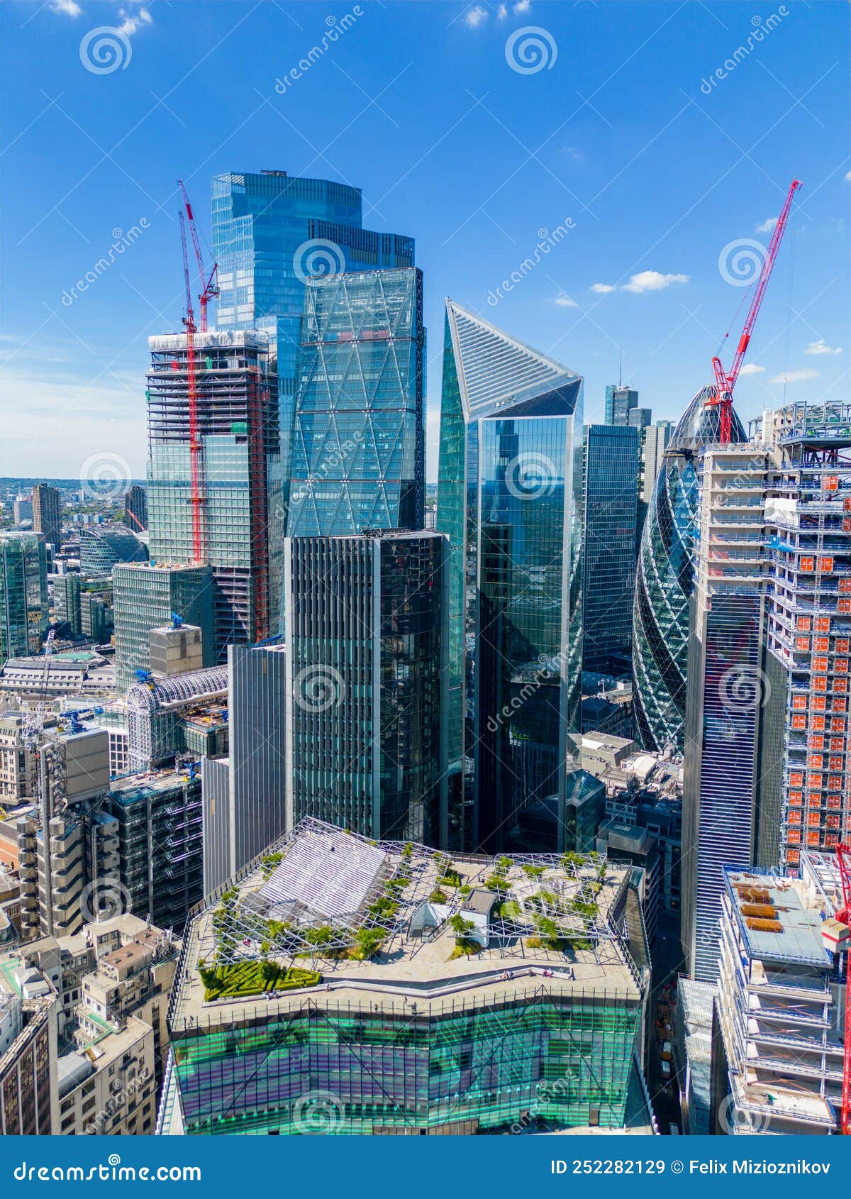 Vertical Drone Photo Buildings of London Editorial Stock Image - Image ...