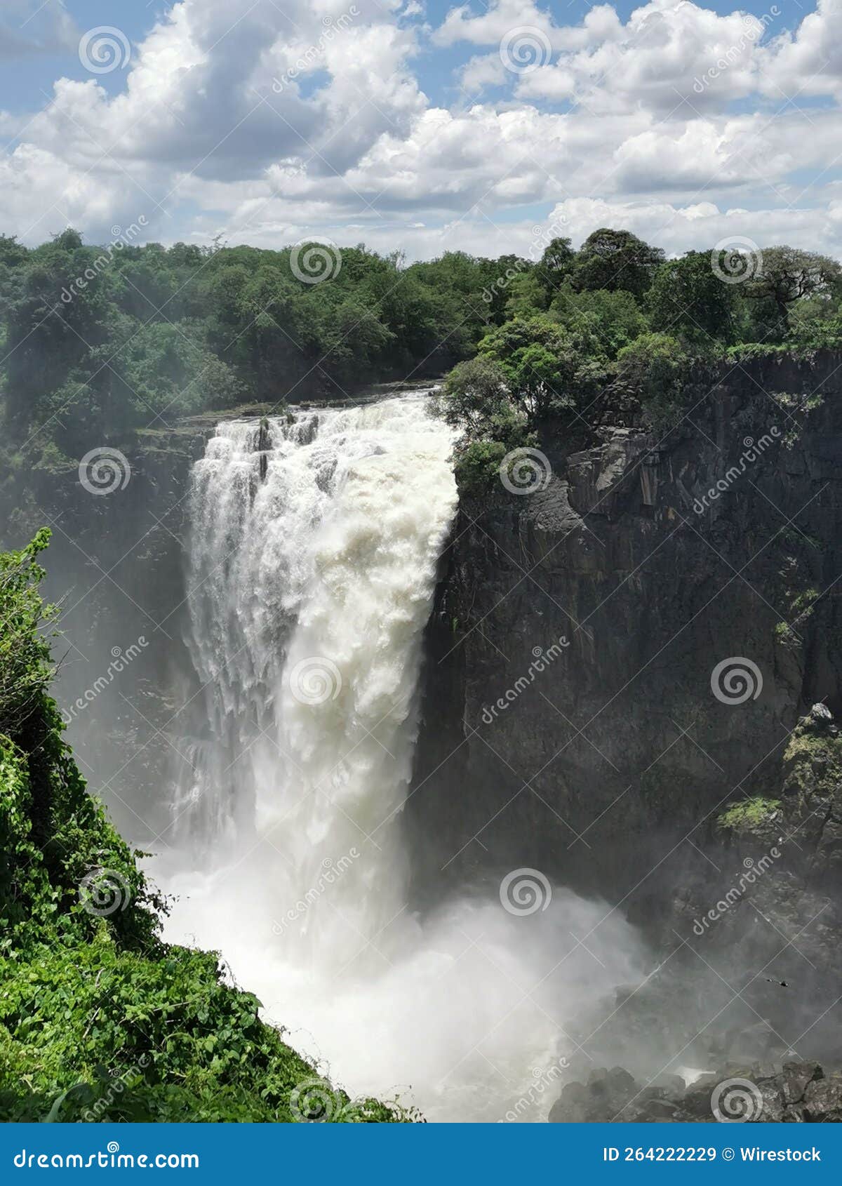 Victoria Waterfall Aerial View Falls Royalty-Free Stock Image ...