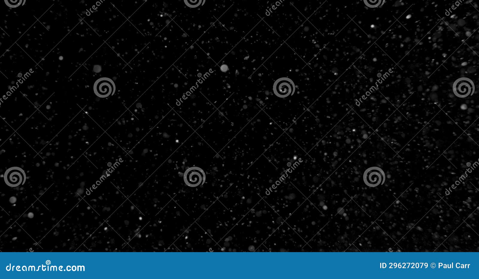 Vertical Dust Particles System Floating on Black Background. Stock ...