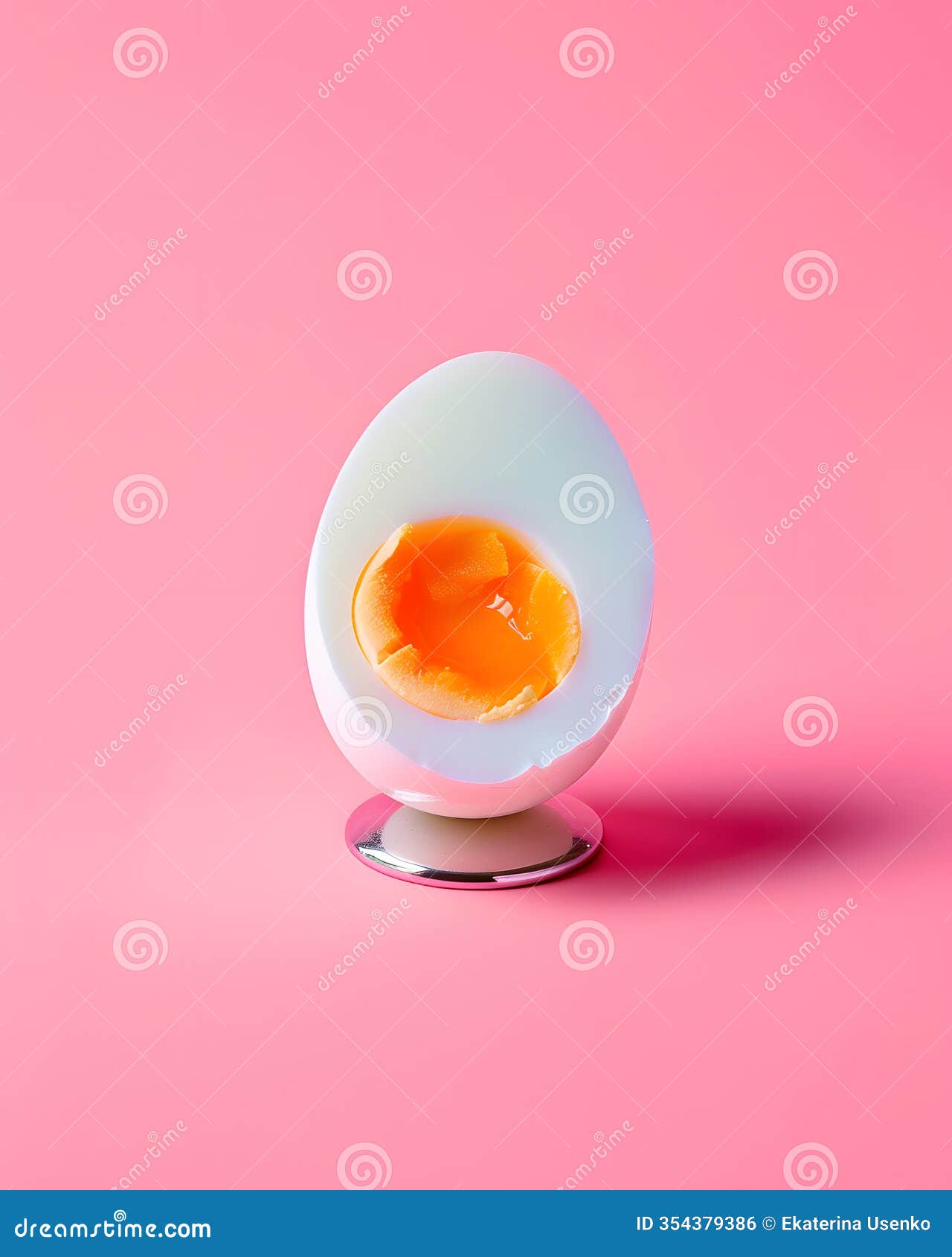 Vertical Easter Banner with Halved Egg Stock Illustration ...