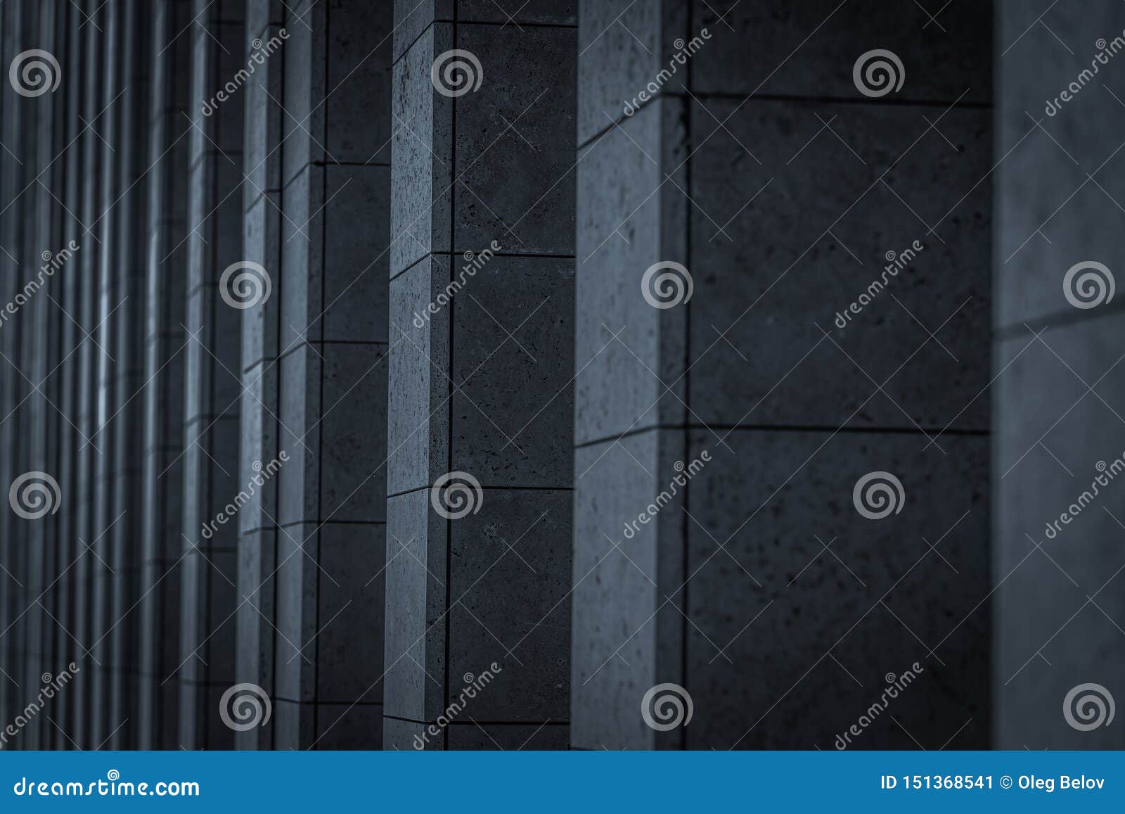 Vertical Elements of the Facade of a Modern Building Stock Image ...